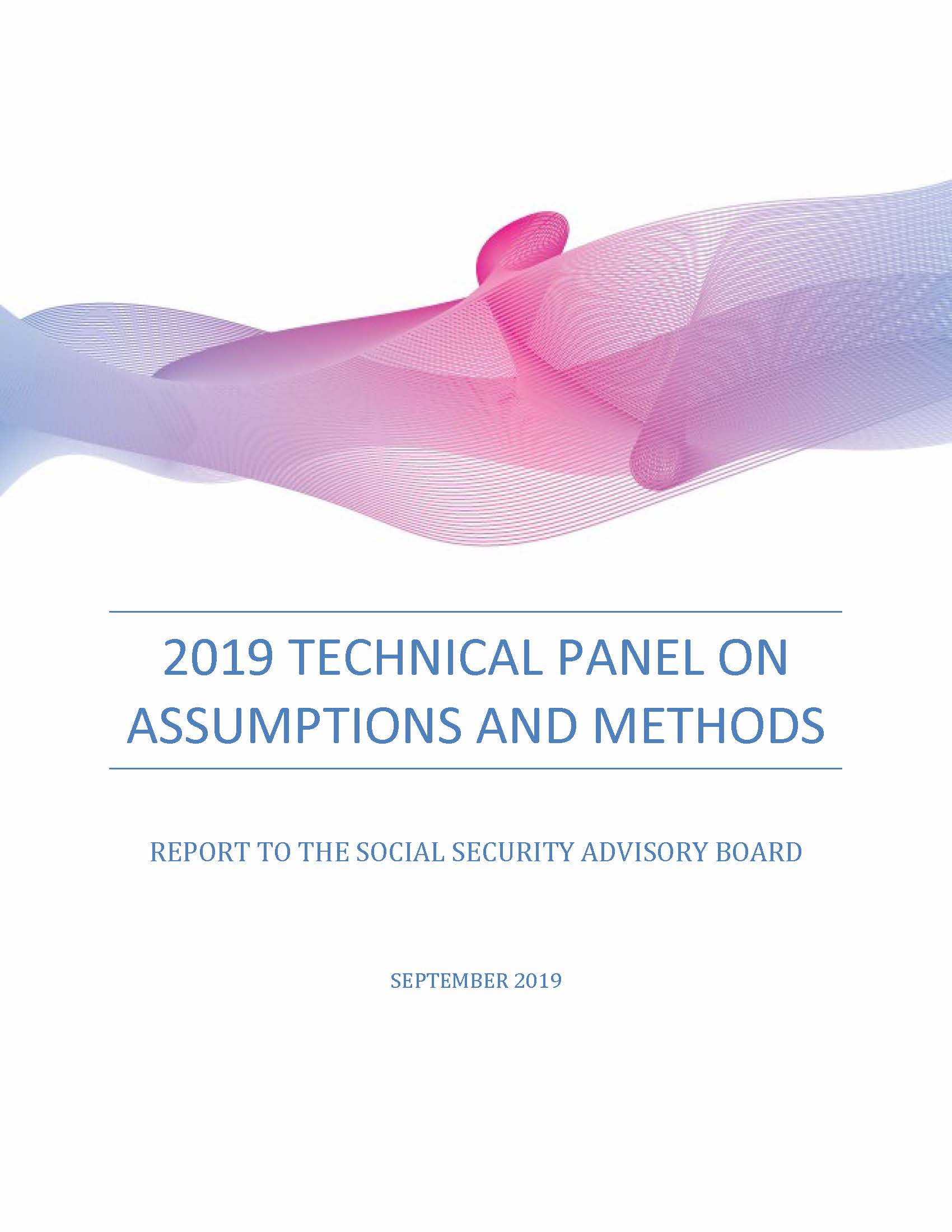 Report to the Board: 2019 Technical Panel on Assumptions and Methods | SSAB