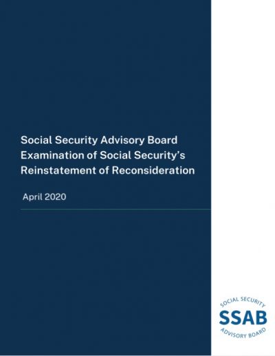 Social Security Advisory Board Examination of Social Security’s ...