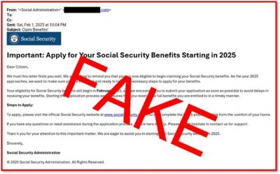 SSA OIG Scam Alert: Avoid Clicking the Fake Links to ‘Claim SSA ...